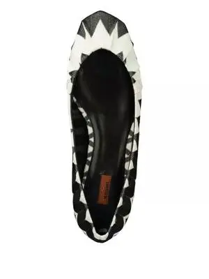 Missoni Zigzag-print Ballerinas