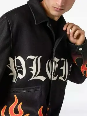 Philipp Plein Flame-print Bomber Jacket