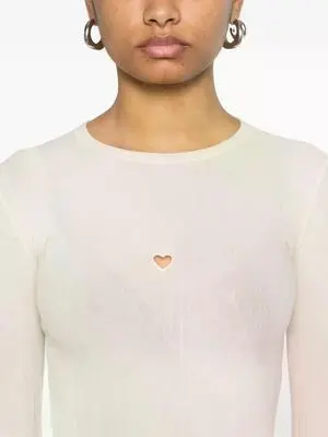 BASERANGE Heart T-shirt - Neutrals