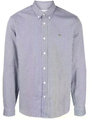 Lacoste Gingham-check Button-down Collar Shirt