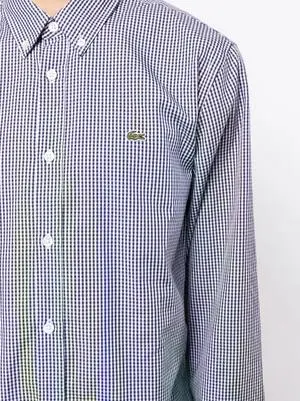 Lacoste Gingham-check Button-down Collar Shirt