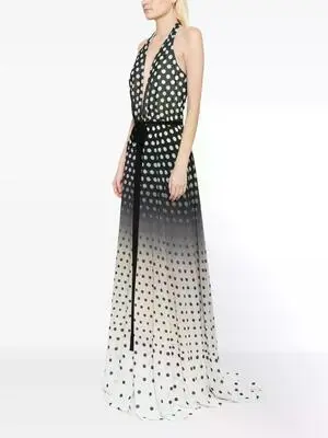 SAIID KOBEISY Gradient Printed Dress