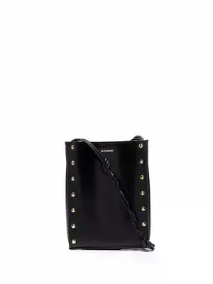 JIL SANDER Embellished Tangle Shoulder Bag - Black