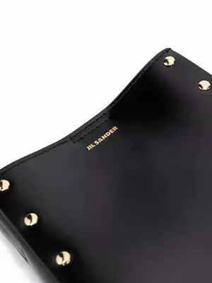 JIL SANDER Embellished Tangle Shoulder Bag - Black
