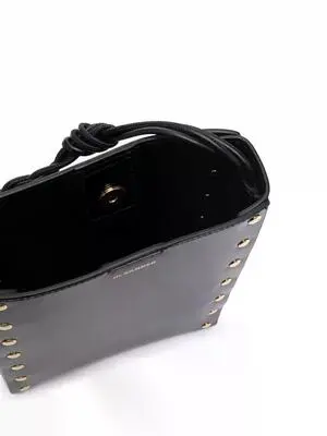 JIL SANDER Embellished Tangle Shoulder Bag - Black