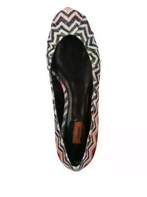 Missoni Zigzag-patterned Ballerinas