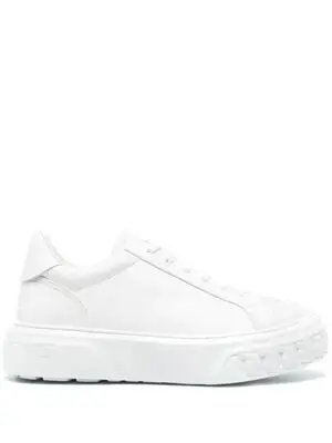 Casadei Logo-patch Low-top Sneakers - White