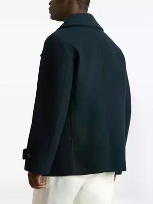 Woolrich Double-breasted Melton Coat