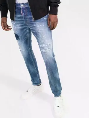 Dsquared2 Bleach Ripped Jeans