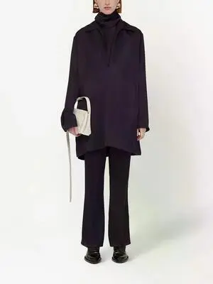 JIL SANDER Pressed-crease High-waisted Trousers