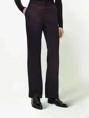 JIL SANDER Pressed-crease High-waisted Trousers