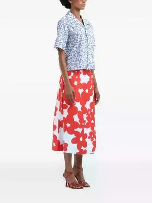 Marni Floral-print Midi Skirt