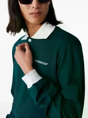 Casablanca Long-sleeve Polo Shirt