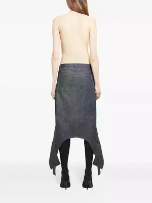 COURREGES Asymmetric-hem Denim Skirt
