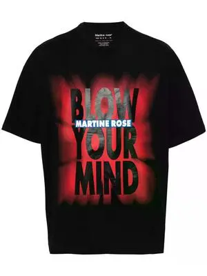 Martine Rose Logo-print Cotton T-shirt - Black