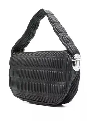Marc Jacobs Shirred Faux Leather Shoulder Bag