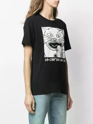 10 CORSO COMO Cat-print Cotton T-shirt