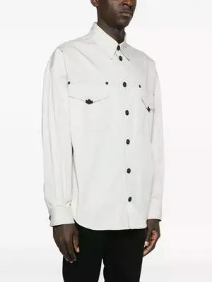 Versace Press-stud Cotton Shirt