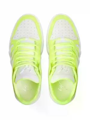 GIUSEPPE ZANOTTI Talon Low-top Leather Sneakers - White