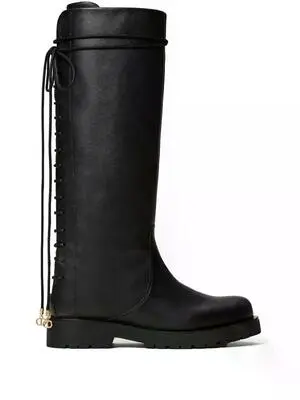 TWINSET Lace-up Leather Boots