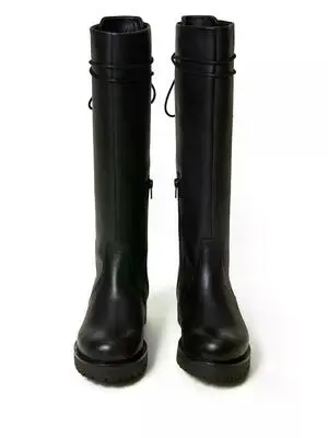 TWINSET Lace-up Leather Boots