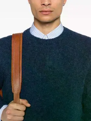 Polo Ralph Lauren Ribbed Knit Sweater With Suede Elbow Patches