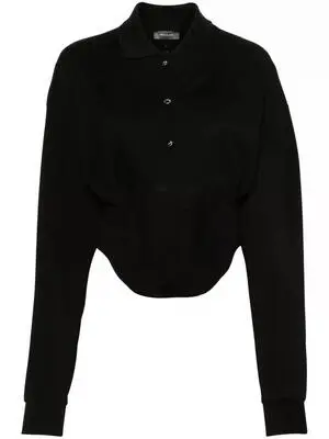 MUGLER Corseted Polo Shirt