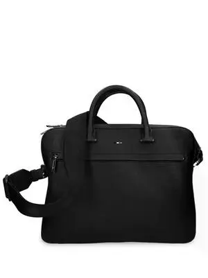 BOSS Logo-debossed Laptop Bag - Black