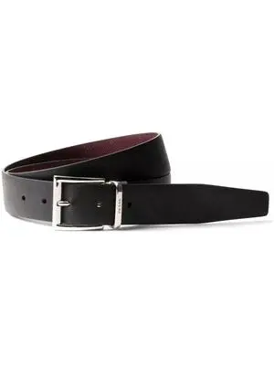 Prada Saffiano Reversible Leather Belt - Black