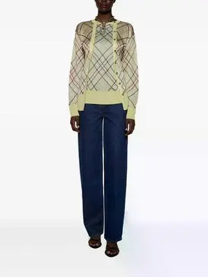Rabanne Checked Cardigan
