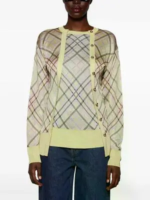 Rabanne Checked Cardigan