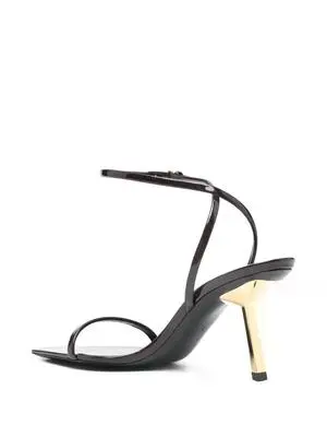 Saint Laurent 75mm Lee Sandals - Brown