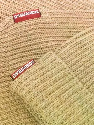 Dsquared2 Knitted Beanie Hat And Scarf Set