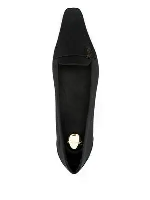 Saint Laurent Poppy Ballet Flats