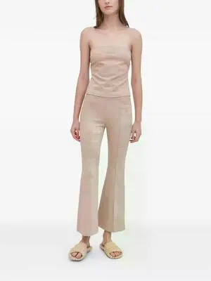 Rosetta Getty Cropped Flared Trousers