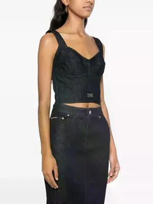Dolce & Gabbana Denim Corset Top