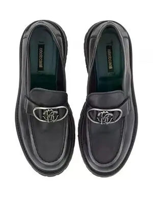 Roberto Cavalli Rc Monogram-buckle Loafers