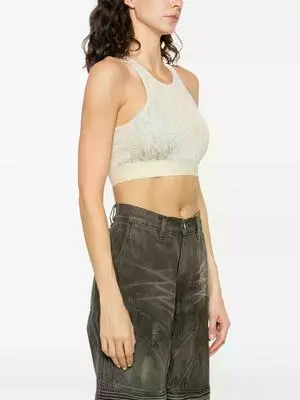 Palm Angels Monogram-jacquard Knitted Bra