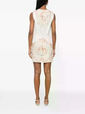 TWINSET Floral-print Mini Dress With Detachable Belt