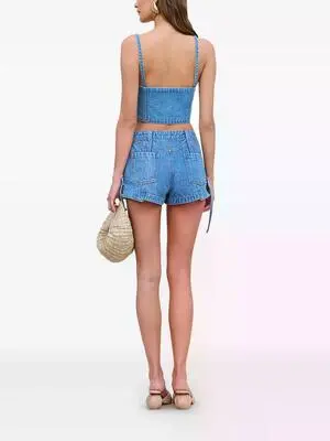 Cult Gaia Lauren Denim Bustier Top