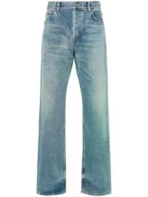 Saint Laurent Light Wash Jeans For Men