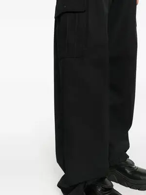 Off-White Wide-leg Wool Blend Cargo Trousers