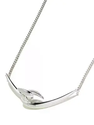 SHAUN LEANE Hook White Diamond Necklace