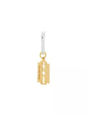 TRUE ROCKS Razor Hoop Earring - Silver