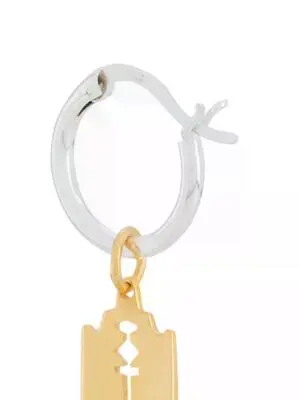TRUE ROCKS Razor Hoop Earring - Silver