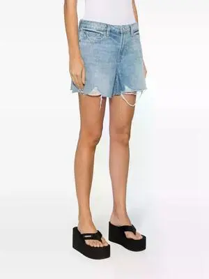 7 For All Mankind Distressed Denim Shorts