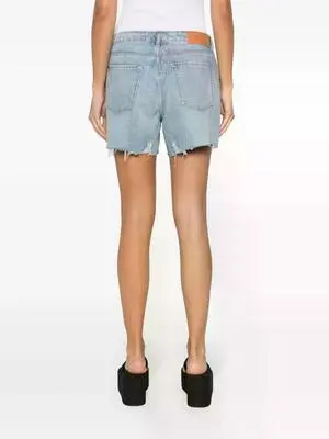 7 For All Mankind Distressed Denim Shorts