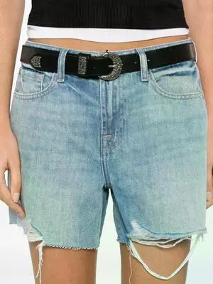 7 For All Mankind Distressed Denim Shorts
