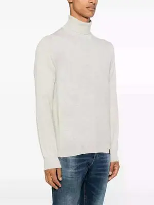 FAY Wool Turtleneck Sweater - Grey
