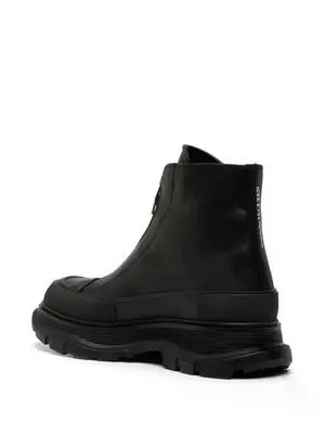 Alexander McQueen Tread Slick Leather Boots